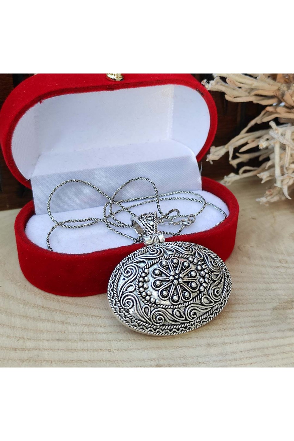 Mardin Yöresel İşlemeli Telkari Gümüş Üçlü Set - KG20230425